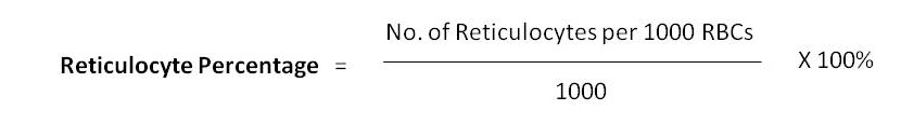 Reticulocyte Count Principle Procedure Calculations And Clinical 